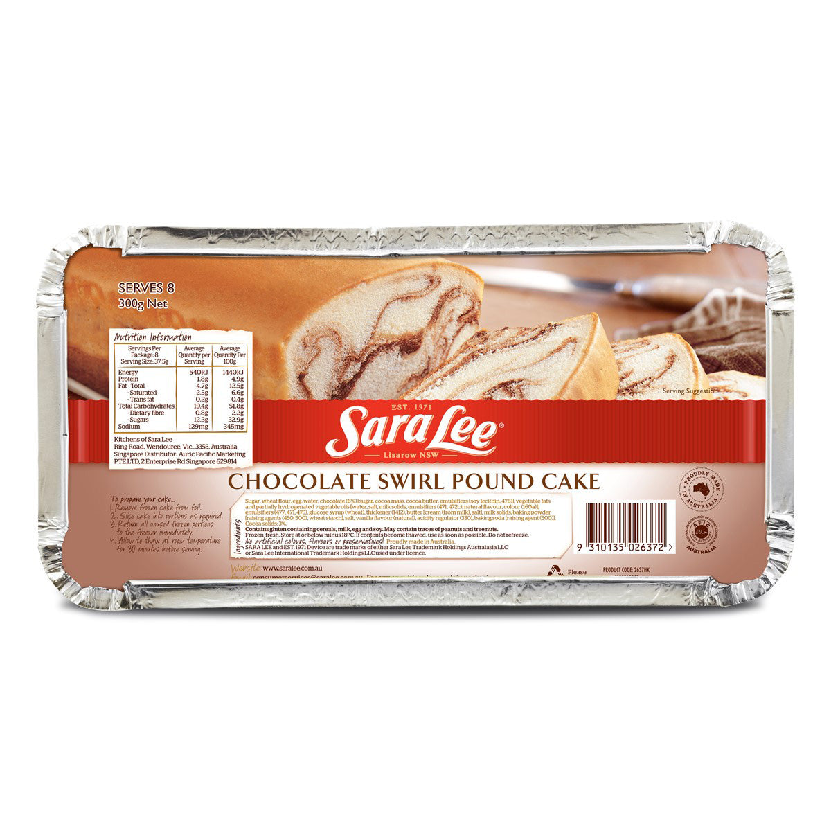 Sara Lee Chocolate Swirl Pound Cake | Online Orders | Home Delivery ...